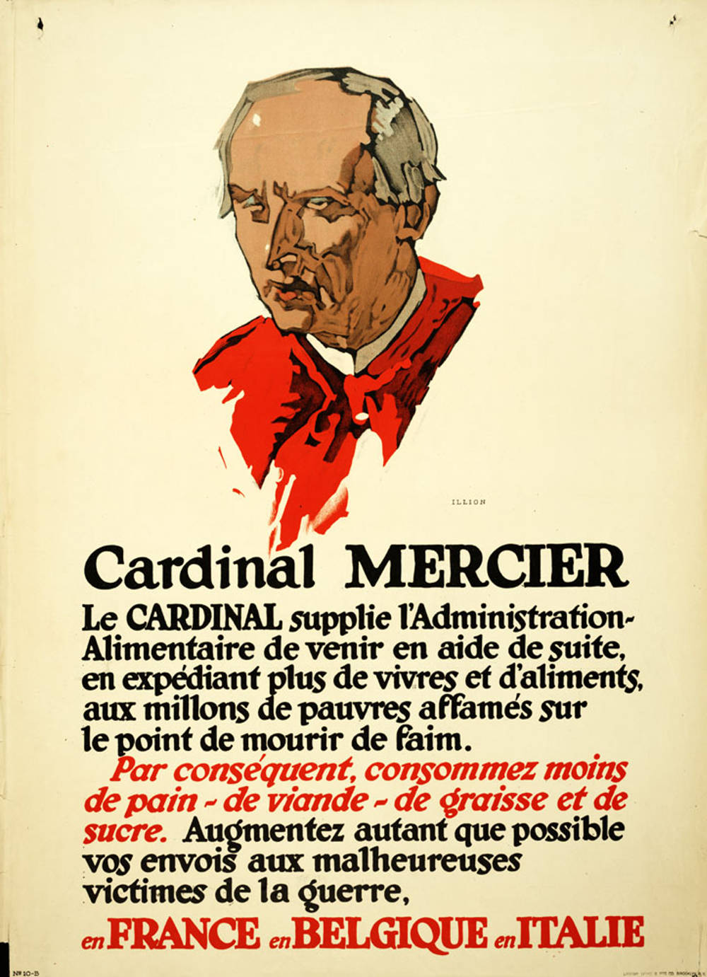 Military Poster / Print: Cardinal Mercier - Le... | Pritzker Military ...