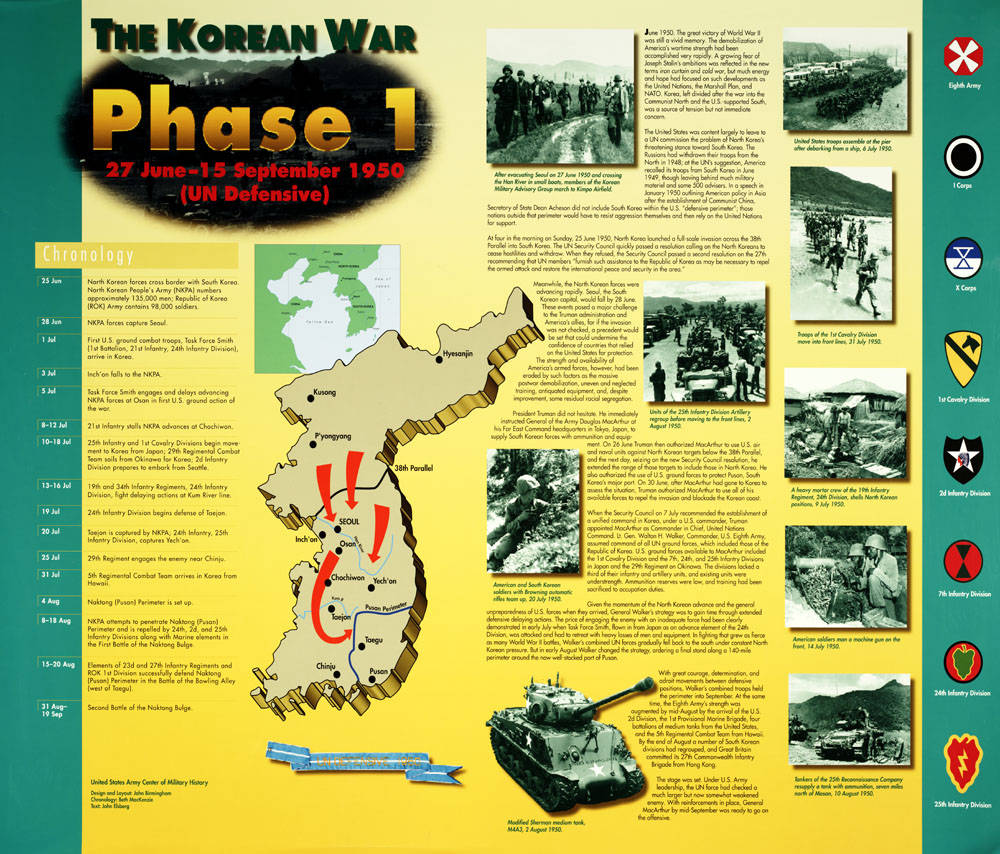 Military Poster / Print: The Korean War phase 1:... | Pritzker Military ...