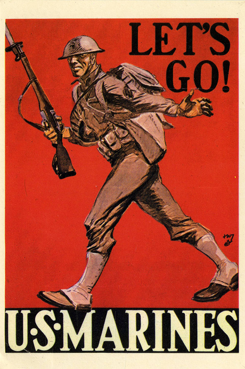 Military Poster / Print: Let's go! U.S. Marines | Pritzker Military ...