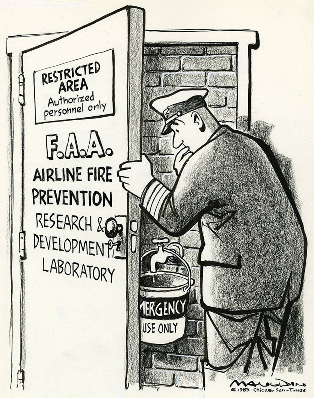 Military Poster / Print: [F.A.A. Airline Fire... | Pritzker Military ...