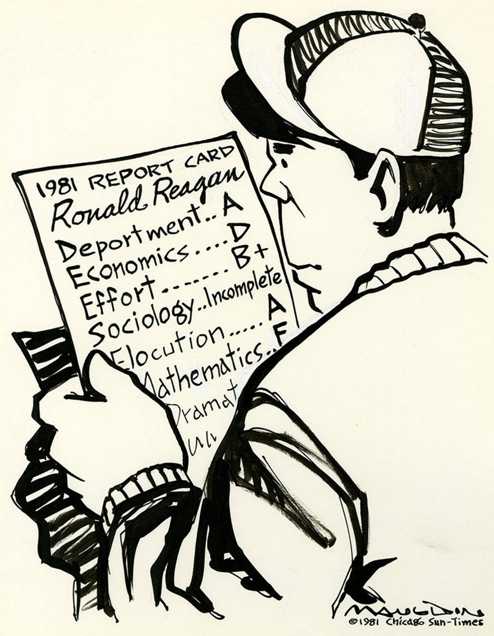 Military Poster / Print: [1981 Report Card] | Pritzker Military Museum ...