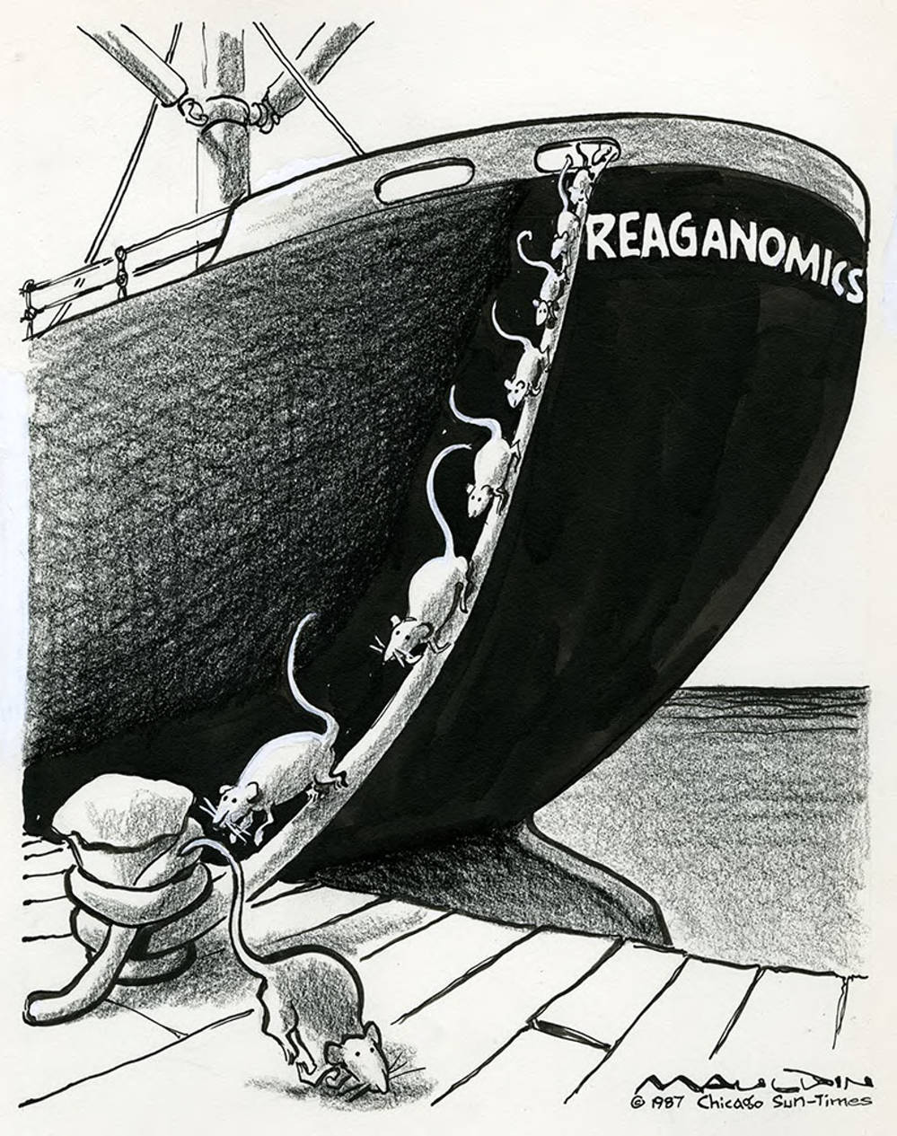 Military Poster / Print: [Reaganomics rats... | Pritzker Military ...