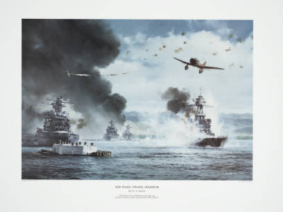 Military Poster / Print: Air raid Pearl Harbor | Pritzker Military ...