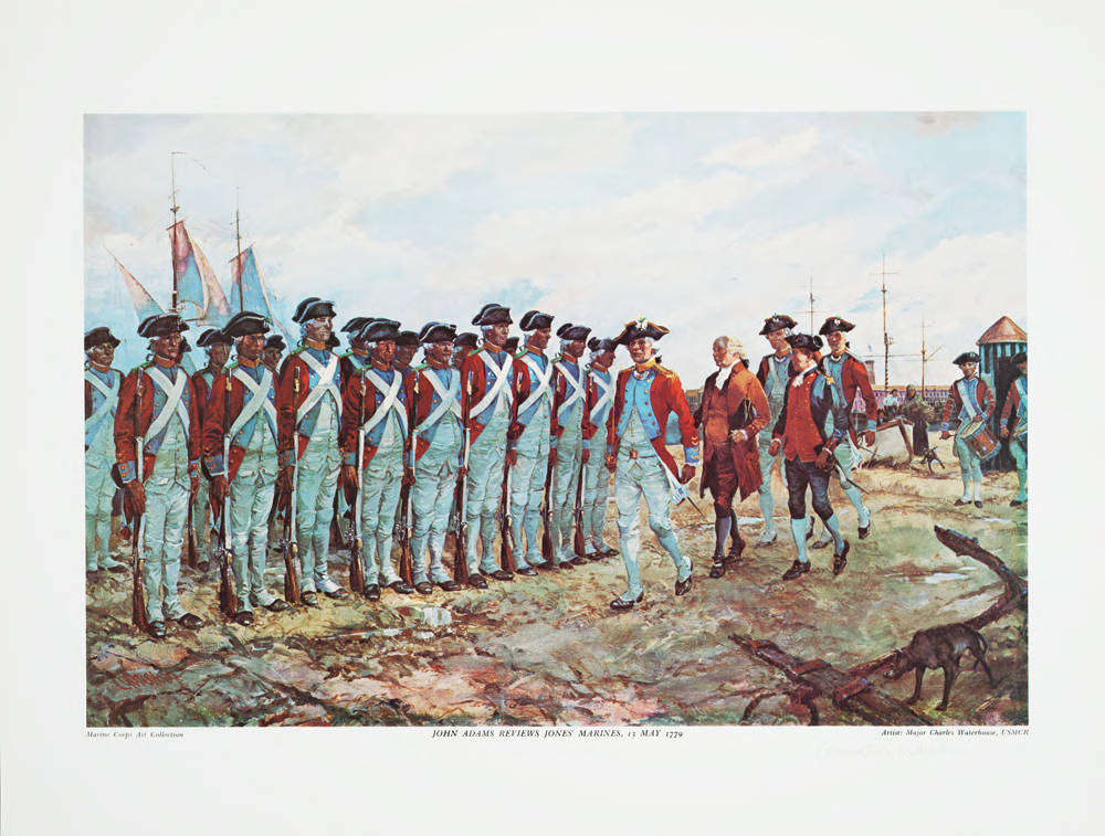 Military Poster / Print: John Adams reviews... | Pritzker Military ...