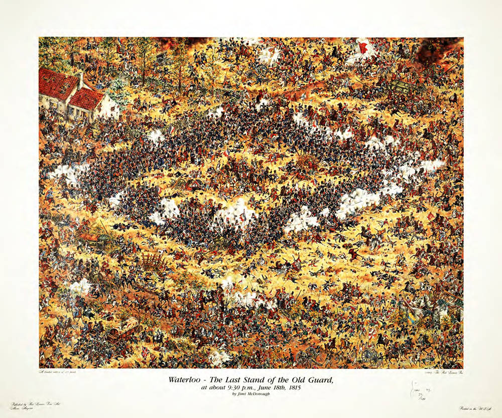 Military Poster / Print: Waterloo the last stand... | Pritzker Military ...