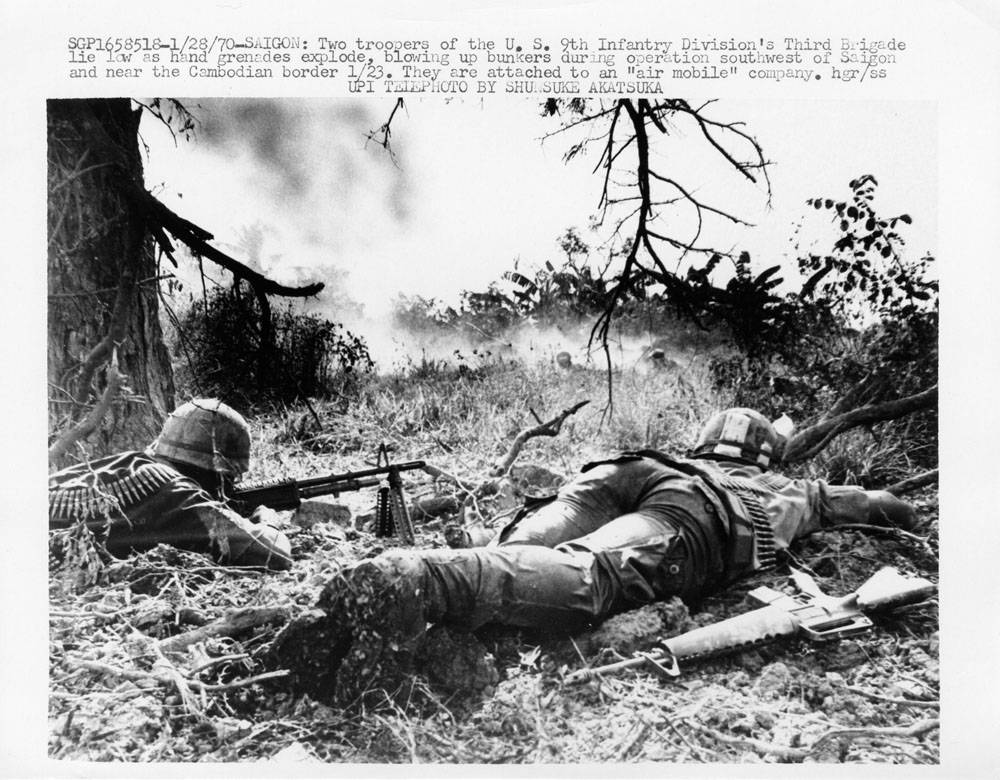 Military Photo / Negative: [Soldiers watch as... | Pritzker Military ...