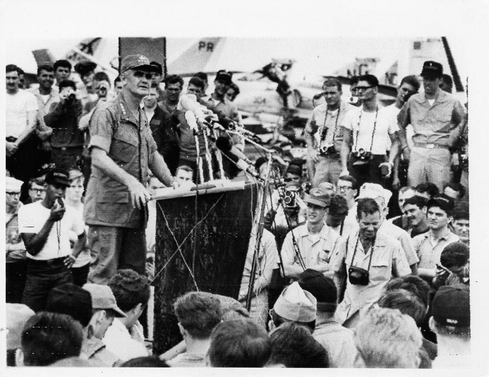 Military Photo / Negative: Farewell speech. | Pritzker Military Museum ...