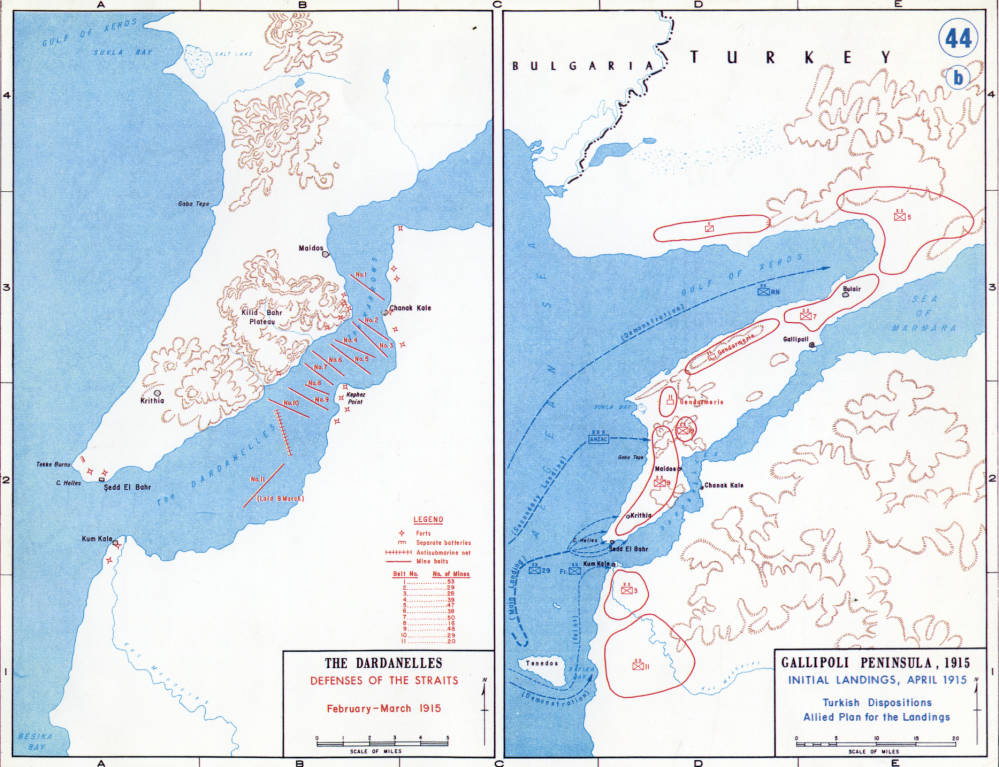 Dardanelles Strait Map