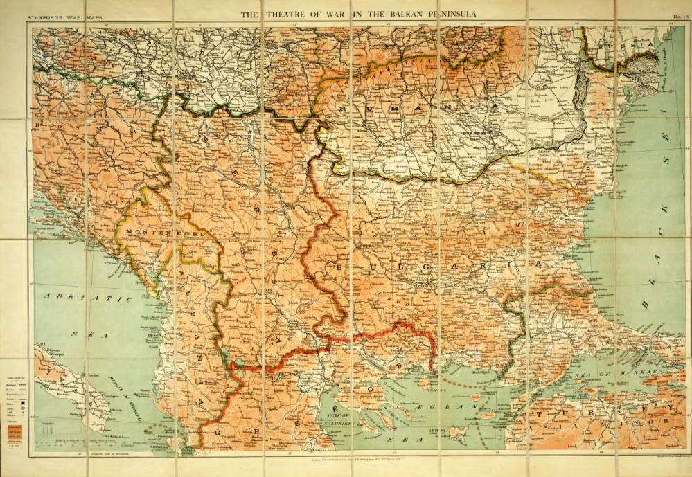 Military Map: The Theatre of war in the Balkan... | Pritzker Military ...